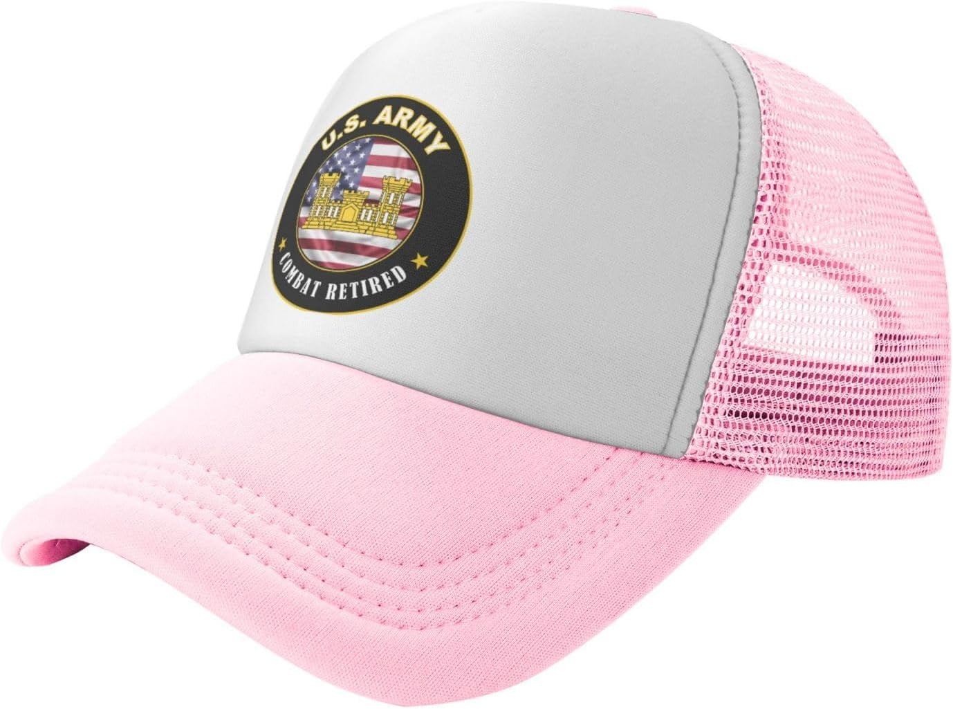 Us Army Mos 12b Combat Engineer Retired Trucker Hats: Stylish Protection for Any Adventure Black ...