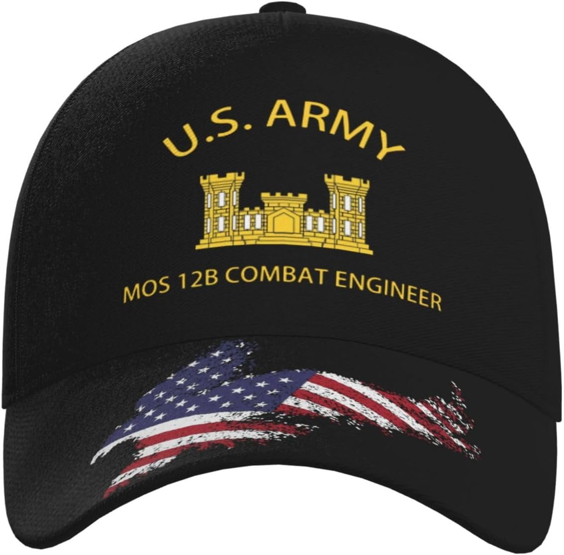 Us Army Mos 12b Combat Engineer Veteran Baseball Cap Adjustable Unisex ...