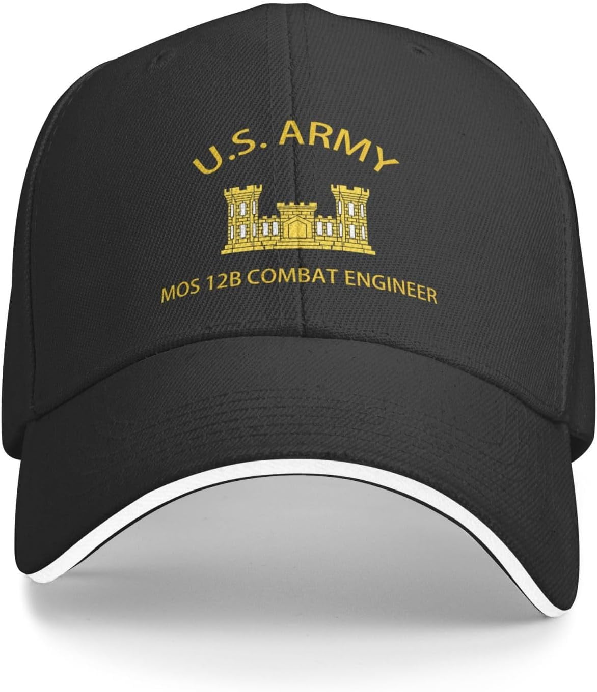Us Army Mos 12b Combat Engineer Veteran Baseball Golf Cap Casquette Outdoor Trucker Hats ...