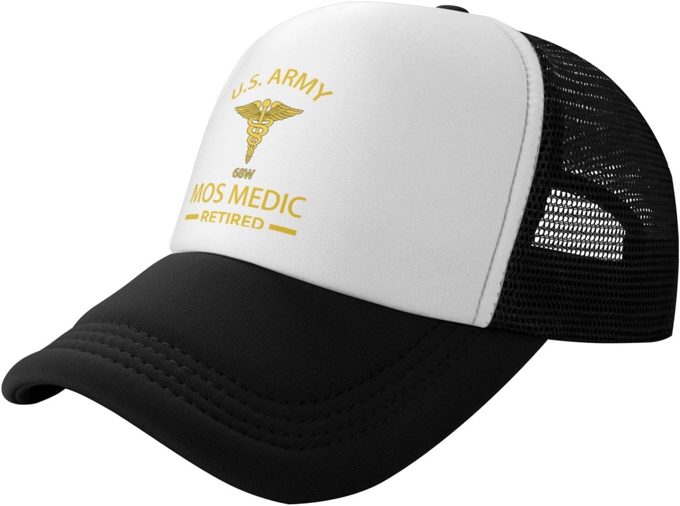 Us Army Mos 68w Medic Retired Trucker Hats: Stylish Protection for Any ...