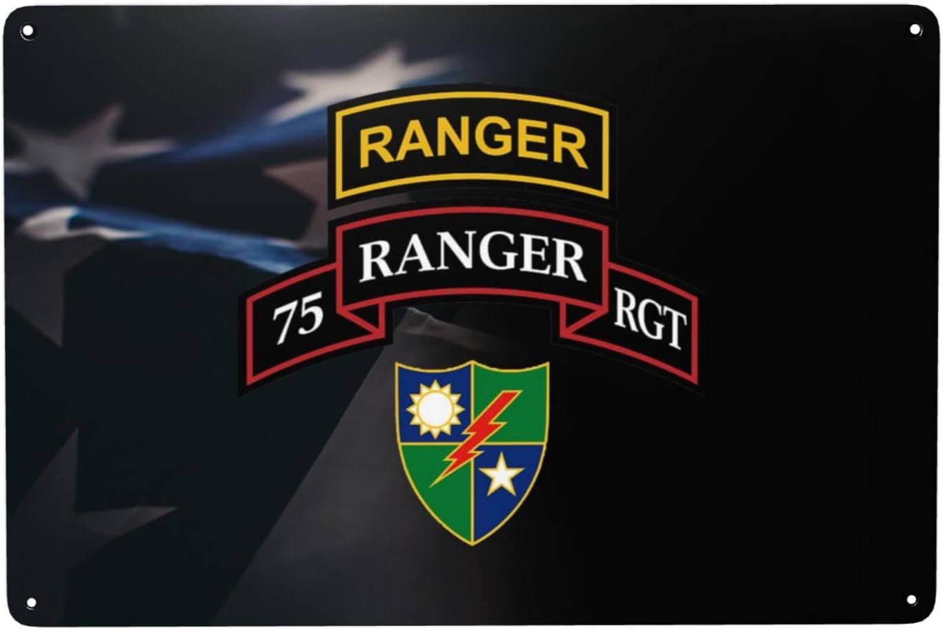 Us Army Rangers Metal Tin Sign Vintage Wall Decor 8x12 In Metal Tin ...