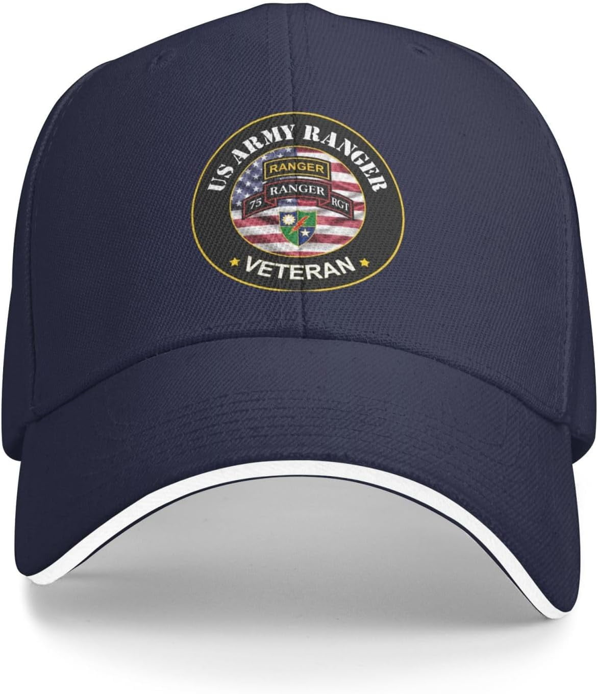 Us Army Rangers Veteran Baseball Cap Outdoor Trucker Hats Adjustable ...