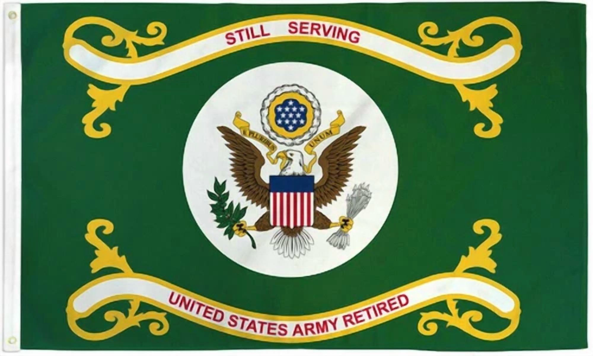 Us Army Retired Flag 3X5Ft Us Army Flag Military Retired Army Flag ...