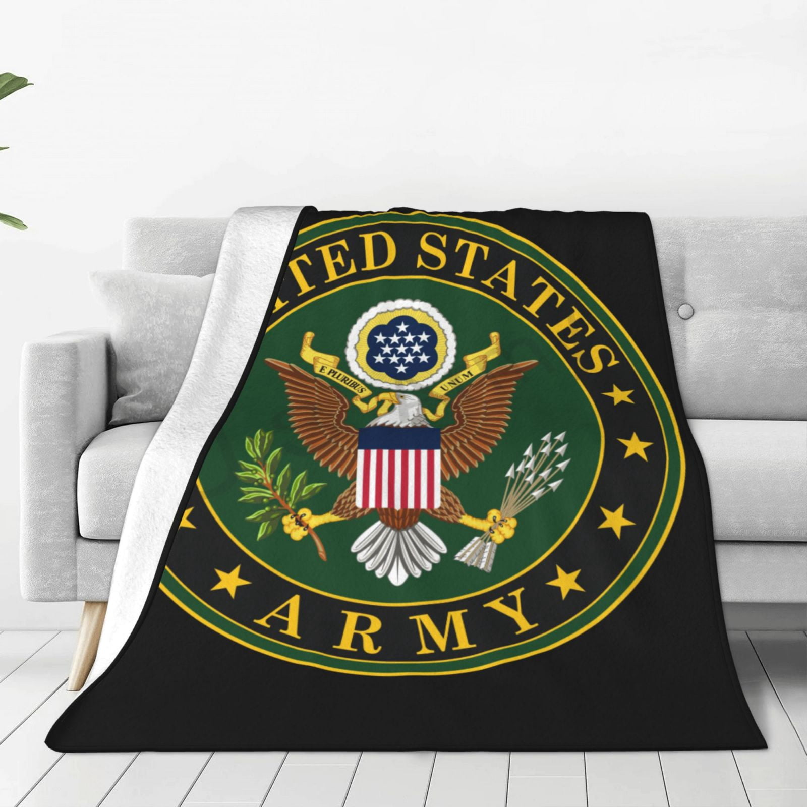 Us Army Security Agency Veteran Bed Blanket Fleece Throw Blankets Sofa ...