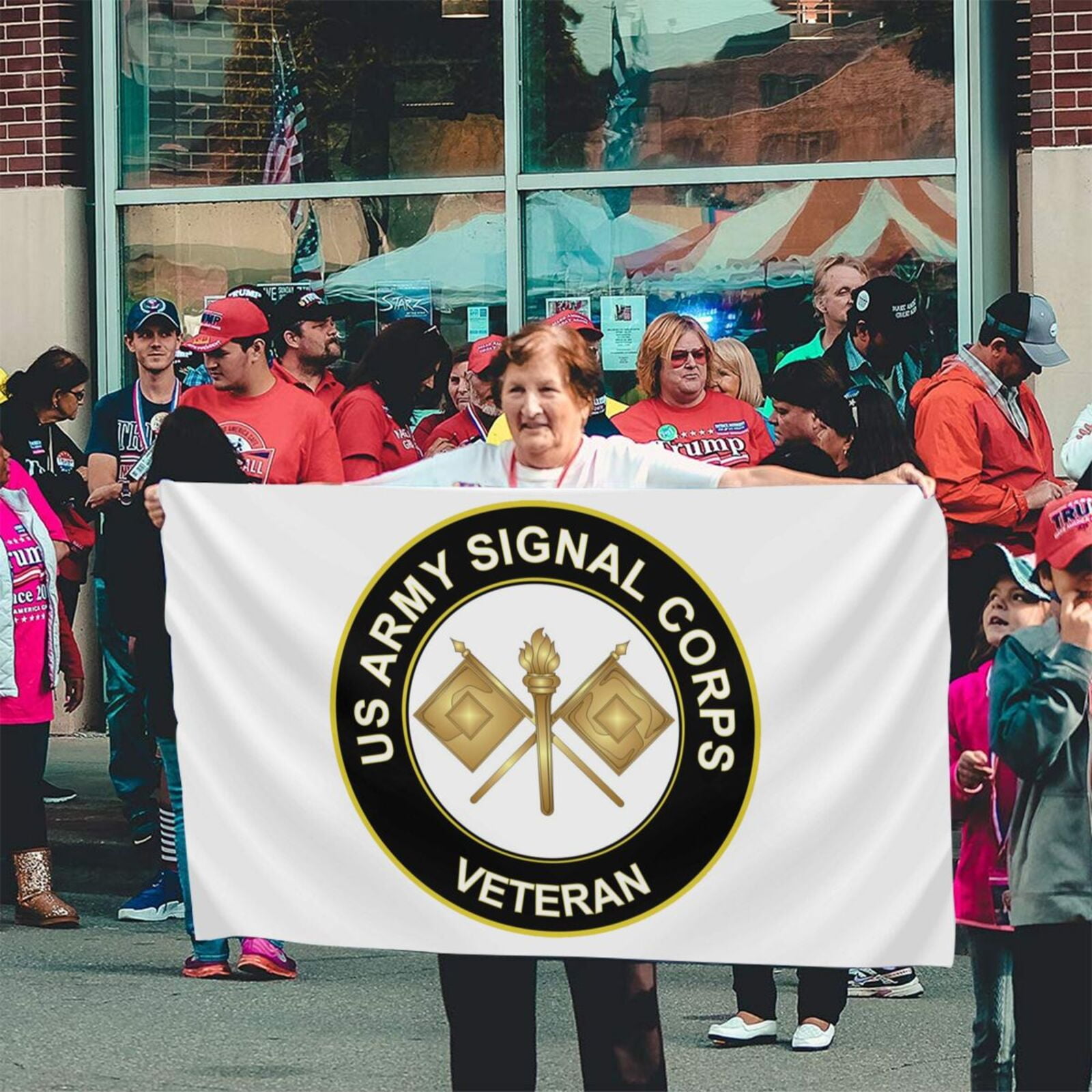 Us Army Signal Corps Logo Banner Breeze Flag Outdoor Flags Home Flag ...