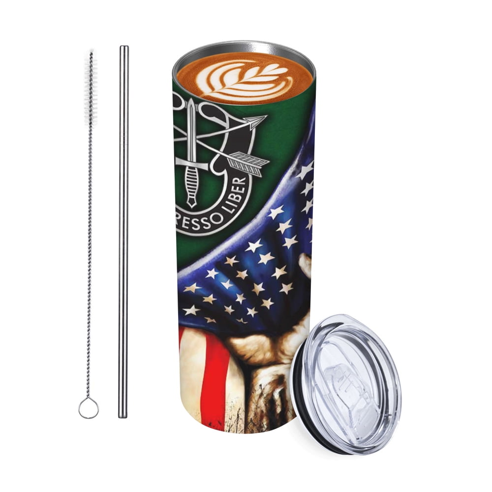 Us Army Special Forces Green Berets 20oz Coffee Mug Cup,Stainless Steel ...