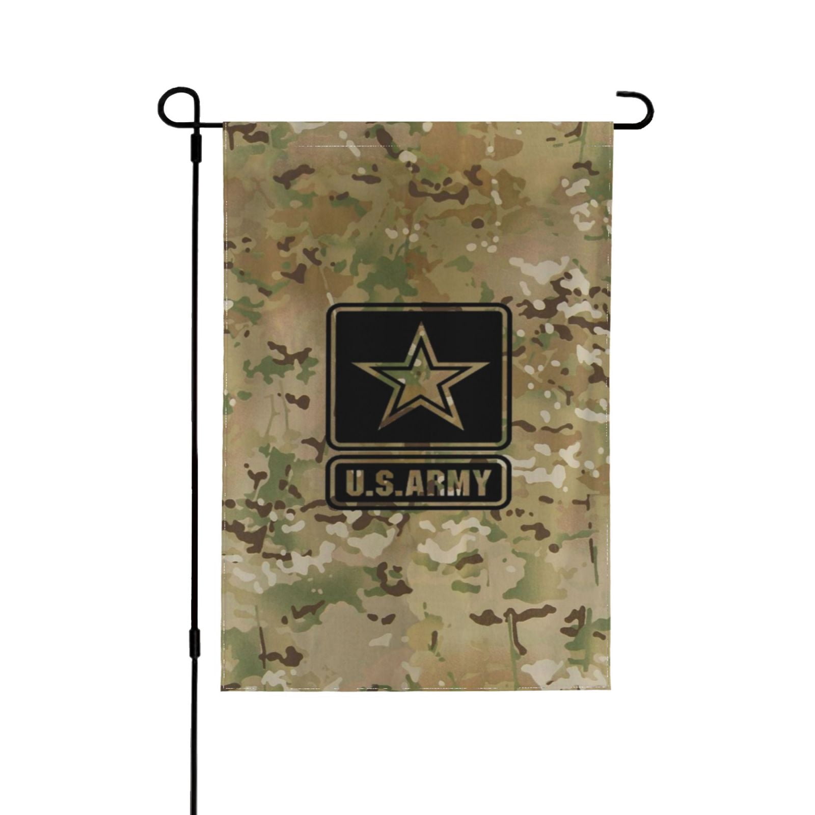 Us Army Star On Camo Garden Flag 12.5x18 Inch Double Sided Decorations ...