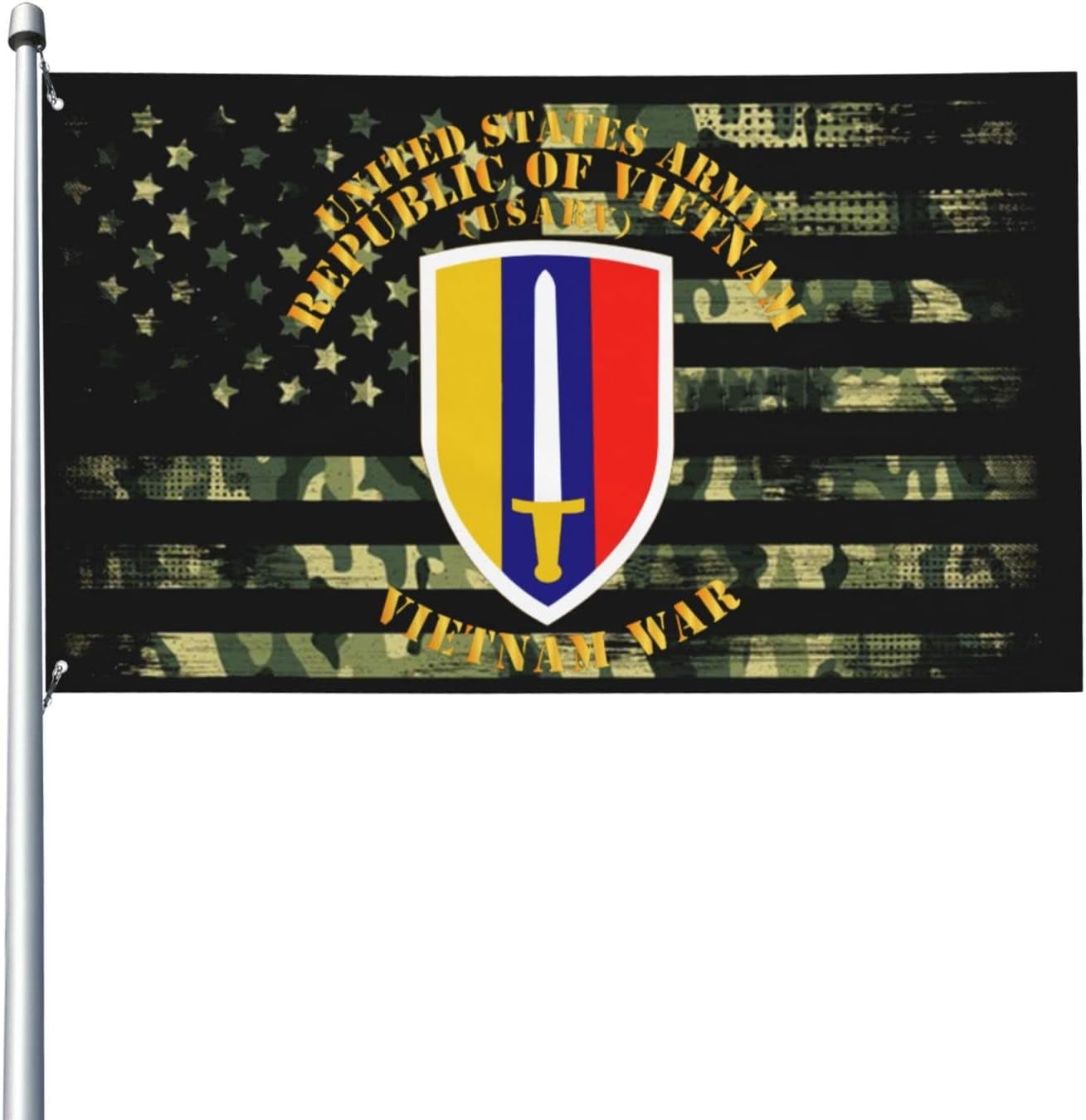 Us Army Vietnam - Usarv - Vietnam War Garden Flag 3x5 Ft Decor Outdoor ...