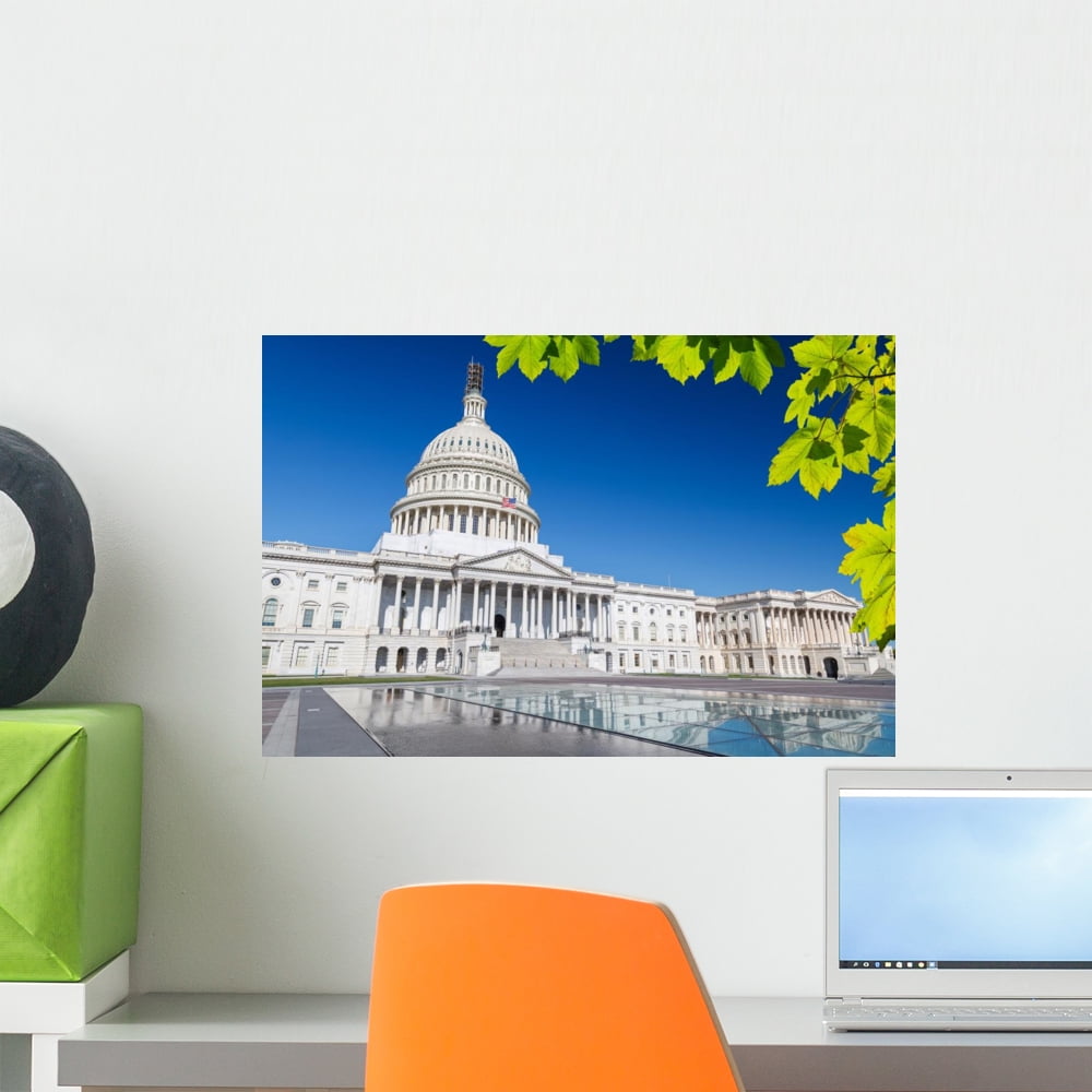 Us Capitol Wall Mural Decal Sticker, Wallmonkeys Peel & Stick Vinyl ...