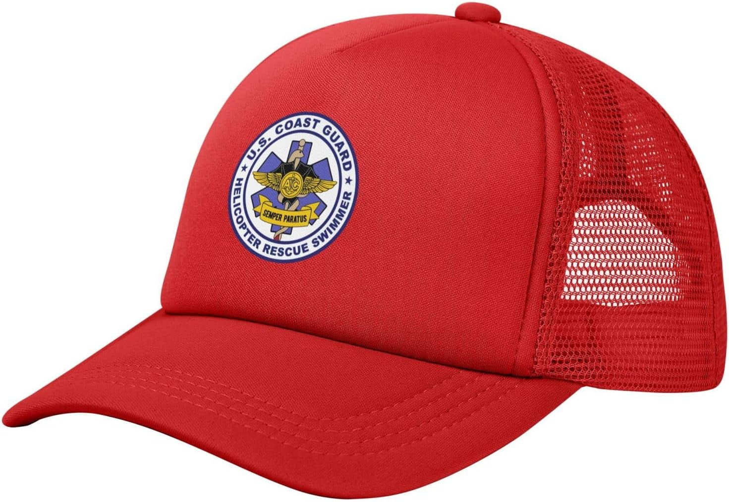 Us Coast Guard Helicopter Rescue Swimmer Mesh Hat Baseball Cap for Men ...