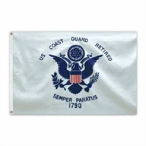 Us Coast Guard Retired Outdoor Super Poly Flag 3'X5' (Retired Uscg Flag ...