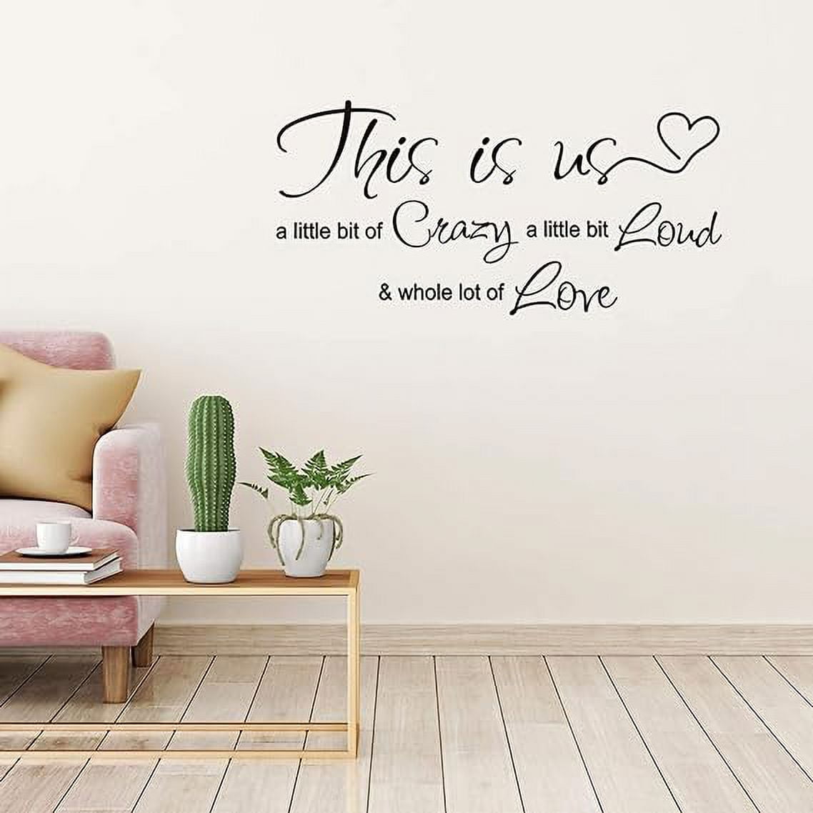 This is Us Crazy Loud Love Wall Decal Vinyl Love Quote Wall Decal ...