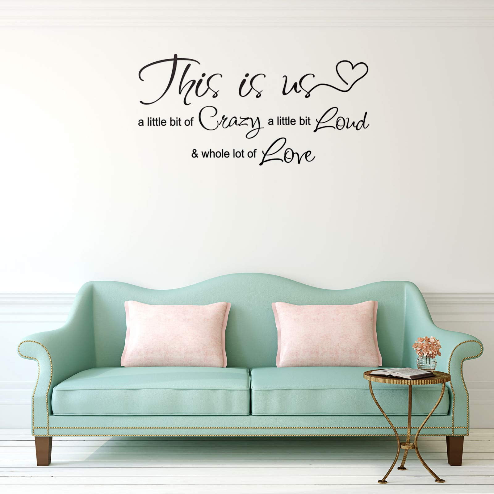 This is Us Crazy Loud Love Wall Decal Vinyl, Love Quote Wall Decal ...