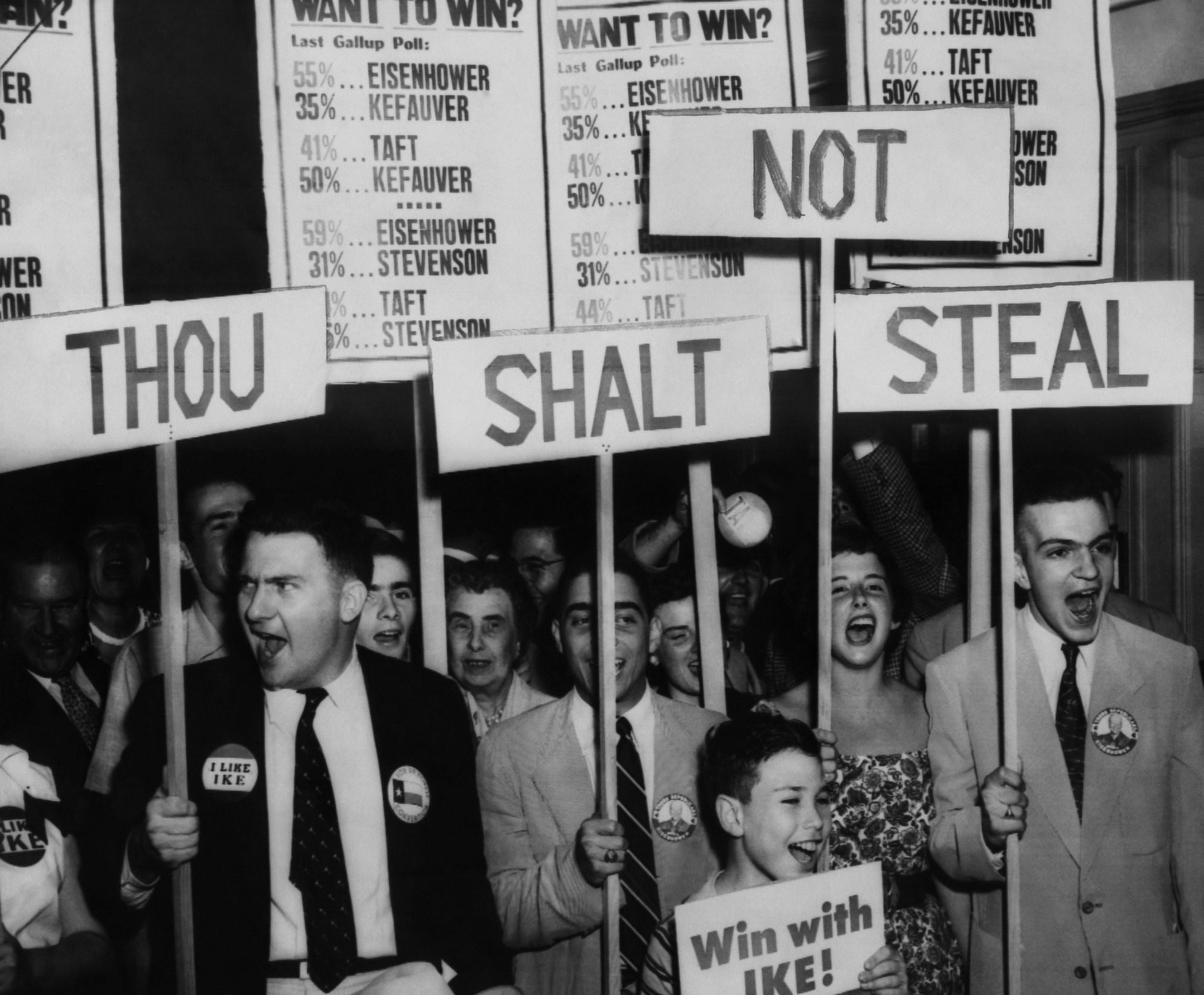 Us Elections. Supporters Of Former Us General (And Future Us President ...