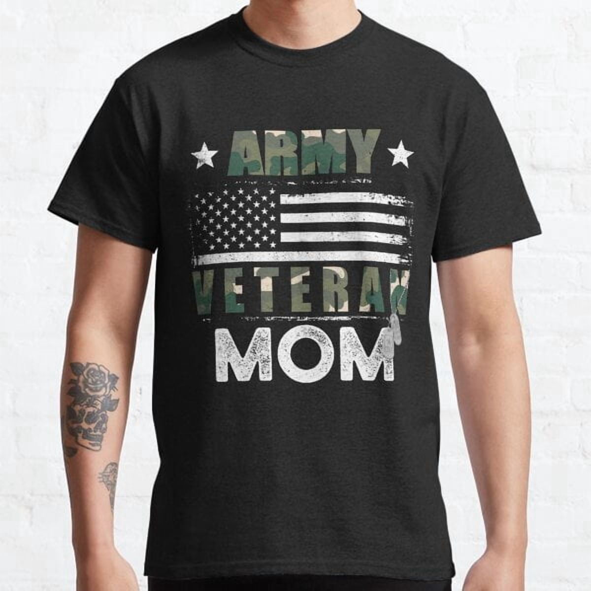 Us Flag America Mom Day Classic T-shirt - Walmart.com