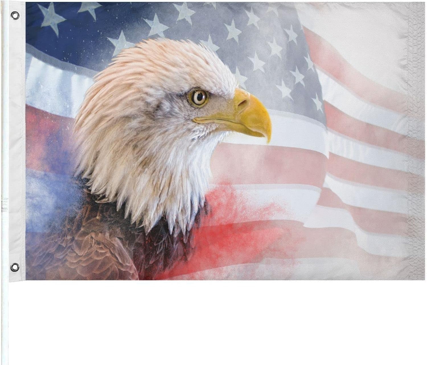 Us Flag Outdoor Hawk Garden Flag for Outside Funny Flags with Vibrant ...