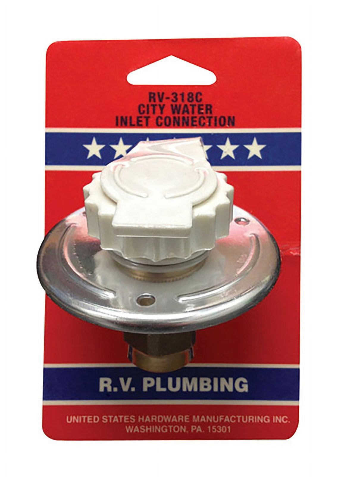 US Hardware City Water Inlet Connection 1 pk - Walmart Business Supplies