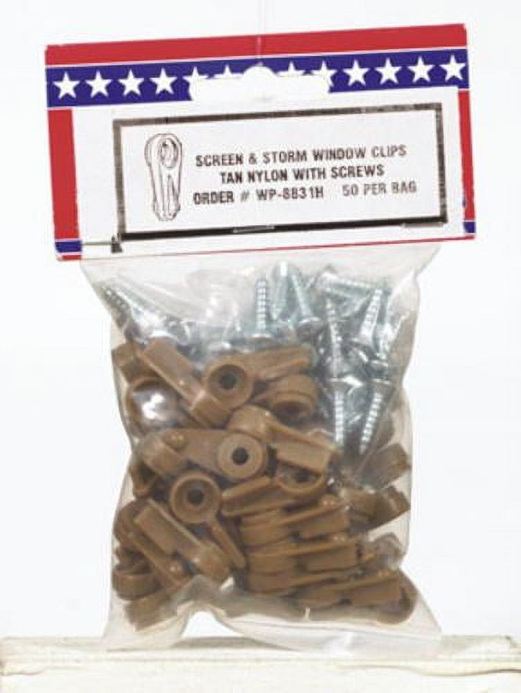 Us Hardware WP-8831H Screen & Storm Window Clips, 5/32" x 15/16", Each ...