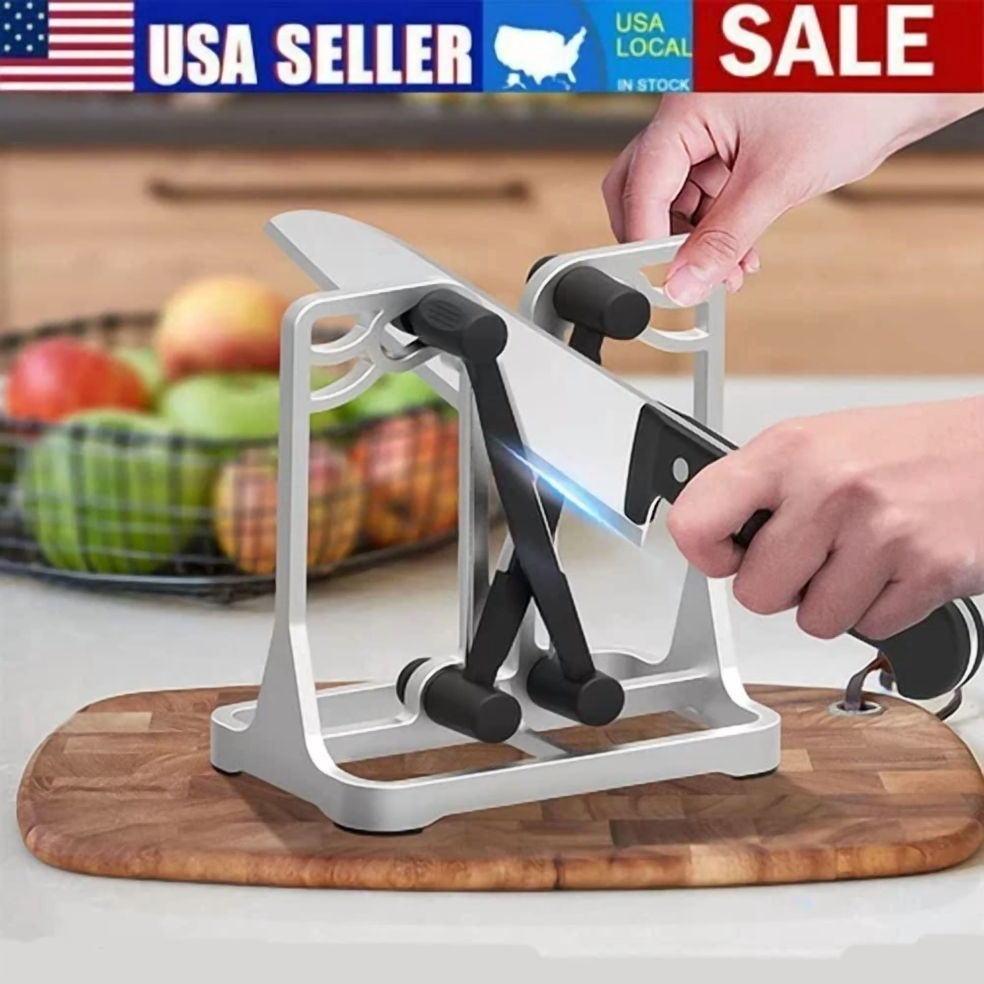 Us Knife Sharpener As Seen On Tv Tungsten Carbide Kitchen Sharpening ...