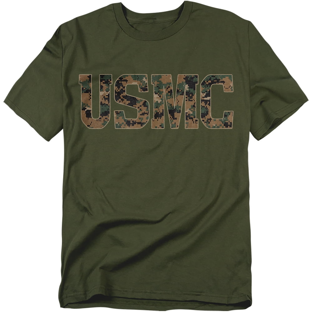 Us Marine Corps T-Shirt Usmc Camo Fill Unisex Graphic Tee For Men ...