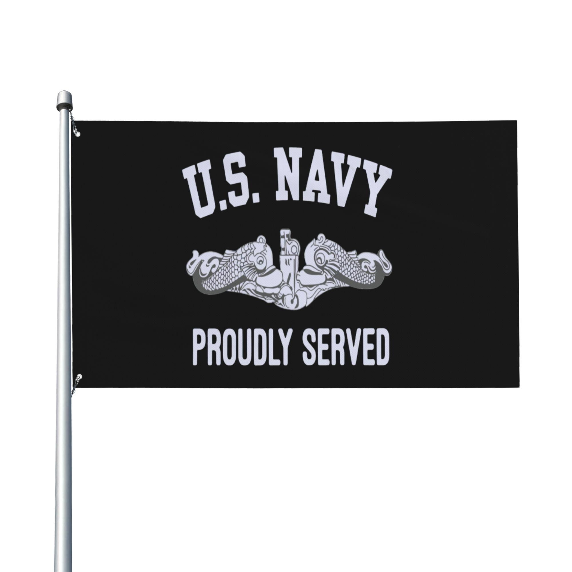 Us Navy Submarine Silver Dolphin Combat Flag Outdoor Garden Flag Breeze ...