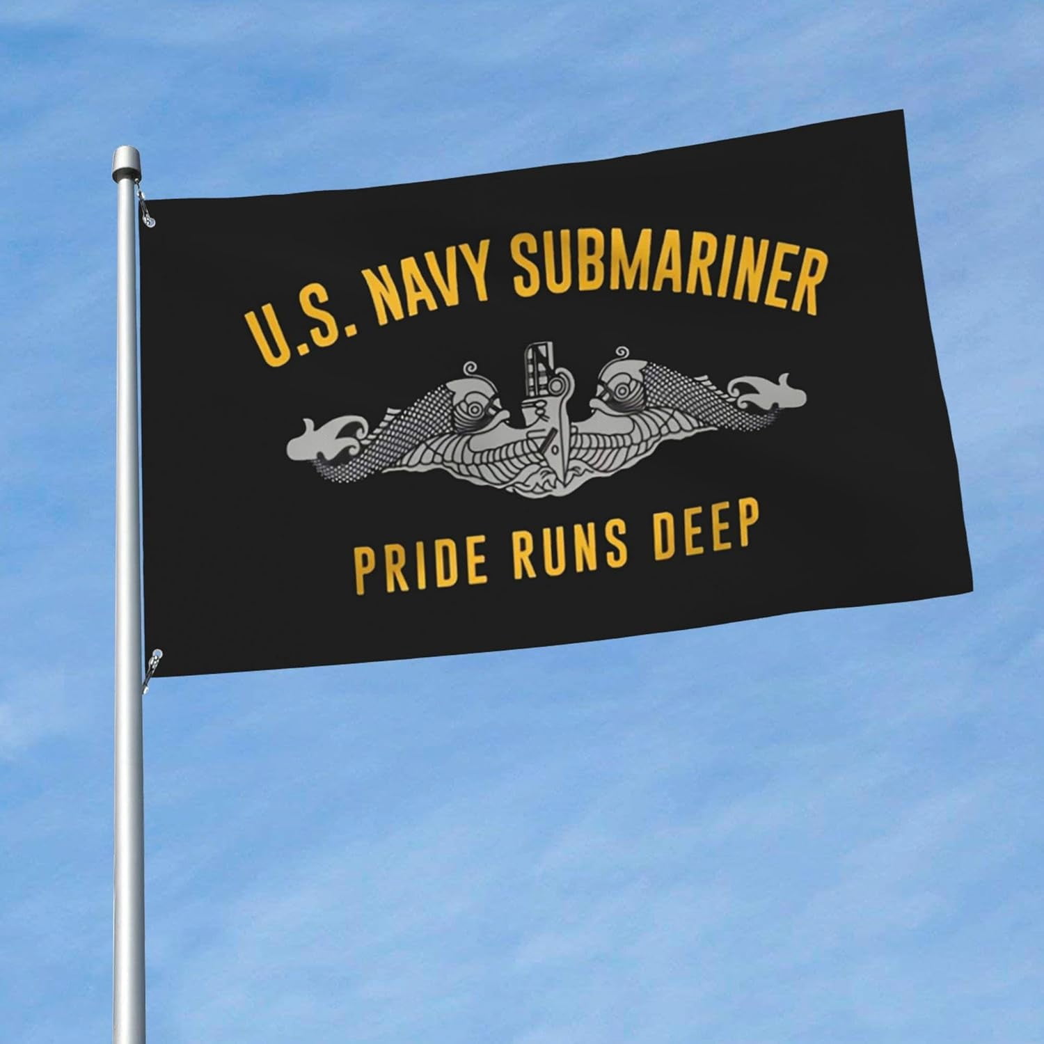 Us Navy Submariner Pride Runs Deep Flag For Indoor Home House Decor ...