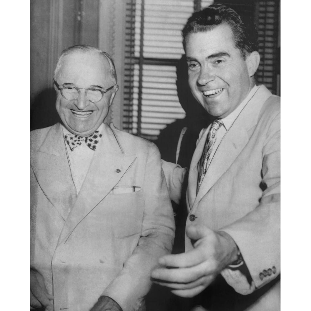 Us Presidents. Us President Harry Truman With Senator Richard Nixon ...