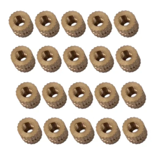 Us Stock 50X M3 L5Mm Od5.3Mm Brass Cylinder Knurled Threaded Insert ...