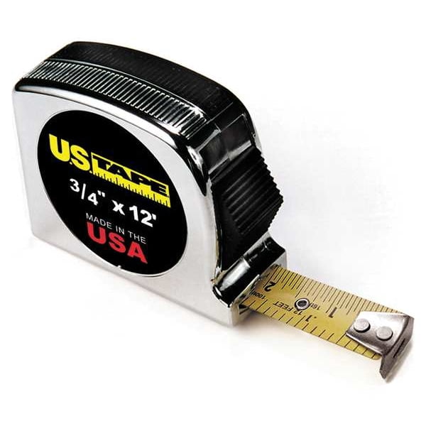 Us Tape Tape Measure,3/4 In x 12 ft,Chrome 56908 - Walmart.com