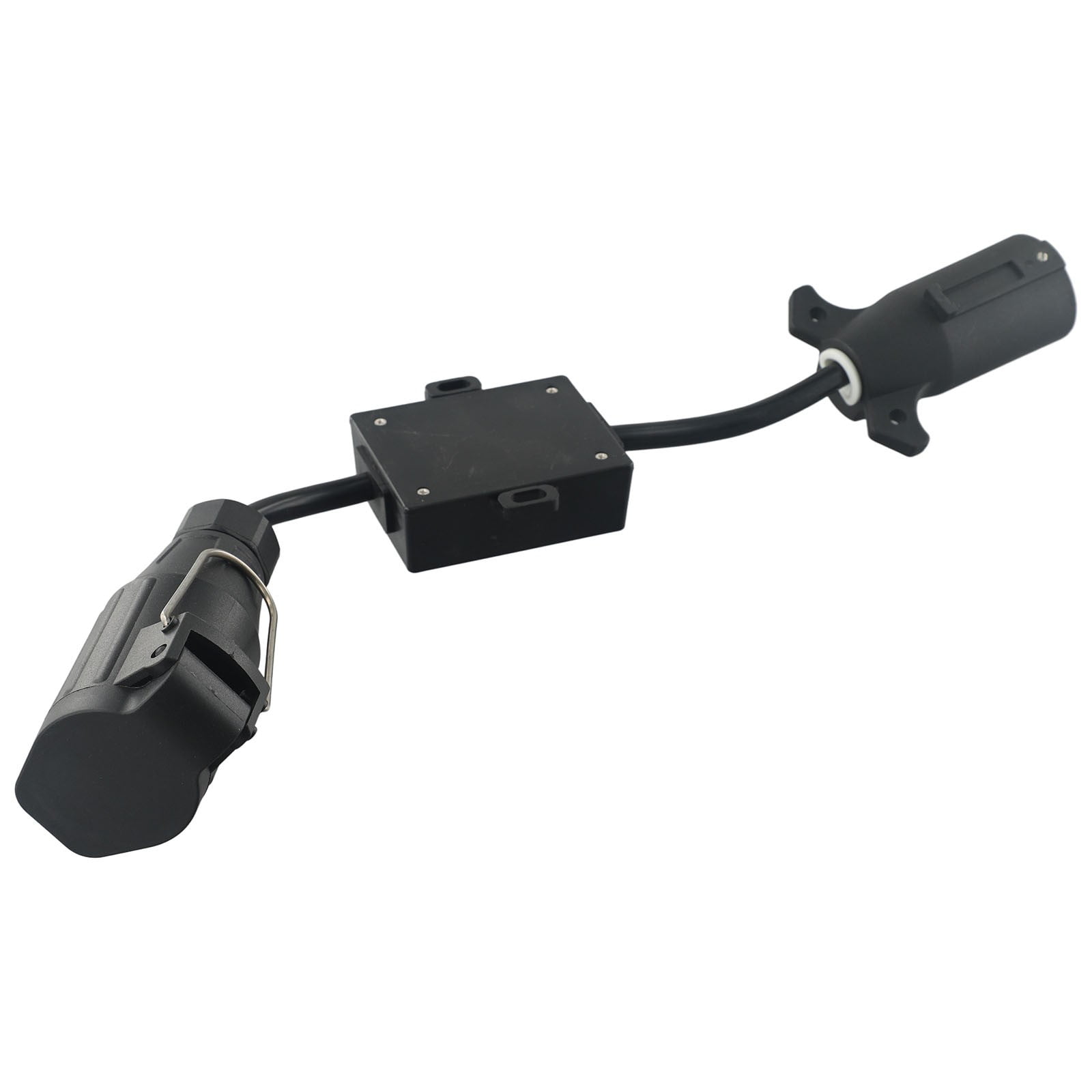 Us Vehicle 7-Way Plug To European 13-Pin Round Connector Trailer Light ...