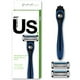 Us by BIC 5-Blade Unisex Razor Starter Kit for Men and Women, 1 Handle ...
