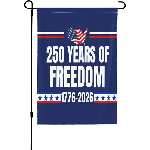 Usa 1776 2026 Flag 250 Years Freedom 4th Of July 12x18 Garden Flags ...