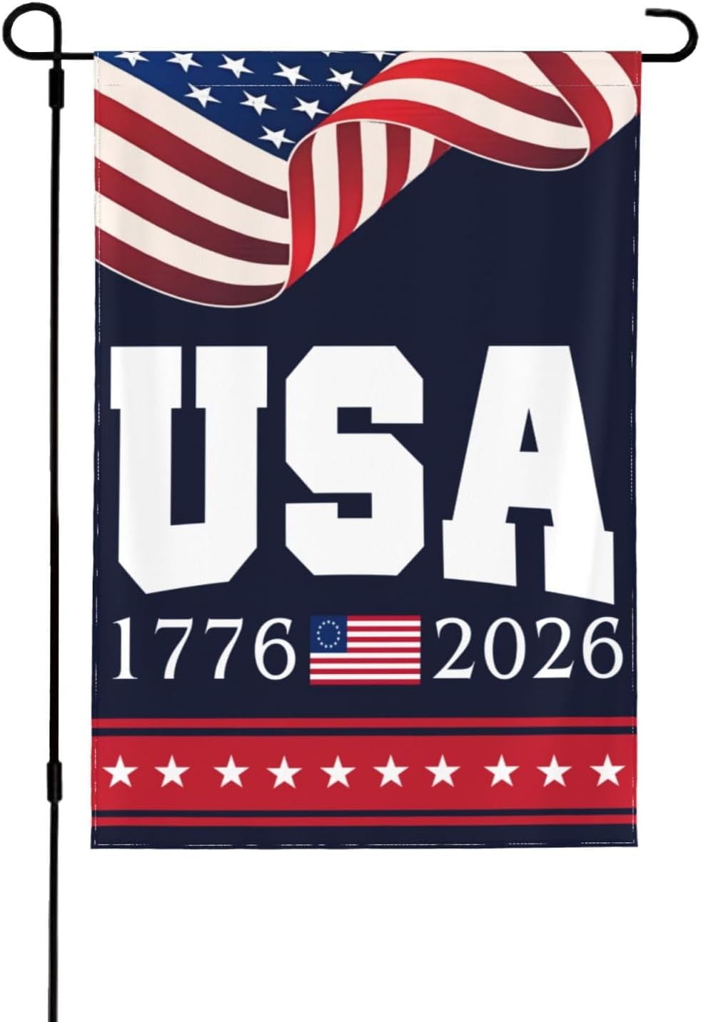 Usa 1776 2026 Flag 250 Years Freedom 4th Of July 12x18 Garden Flags ...