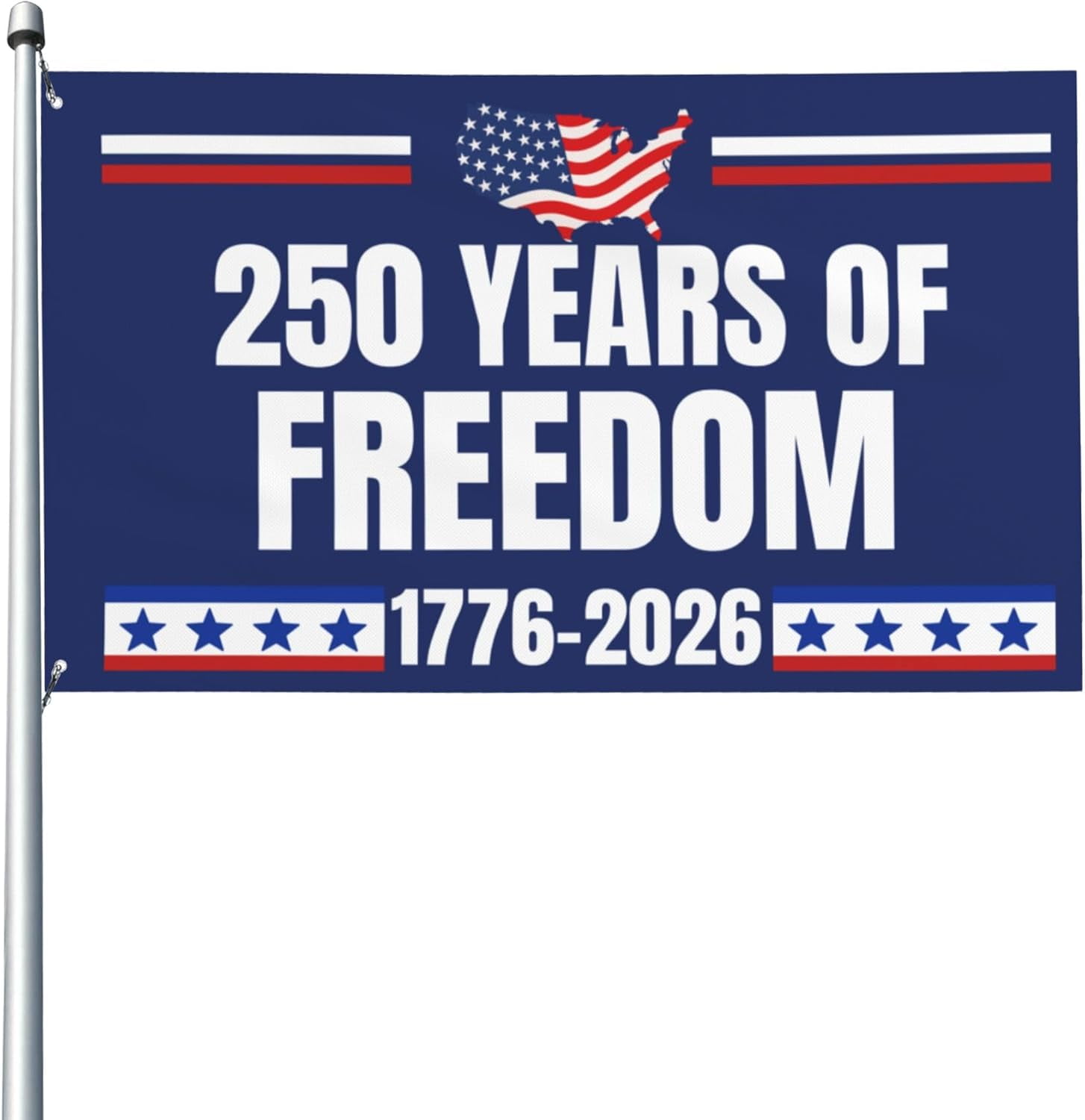 Usa 1776 2026 Flag 250 Years Freedom 4th Of July 3x5 Flags Yard Sign ...