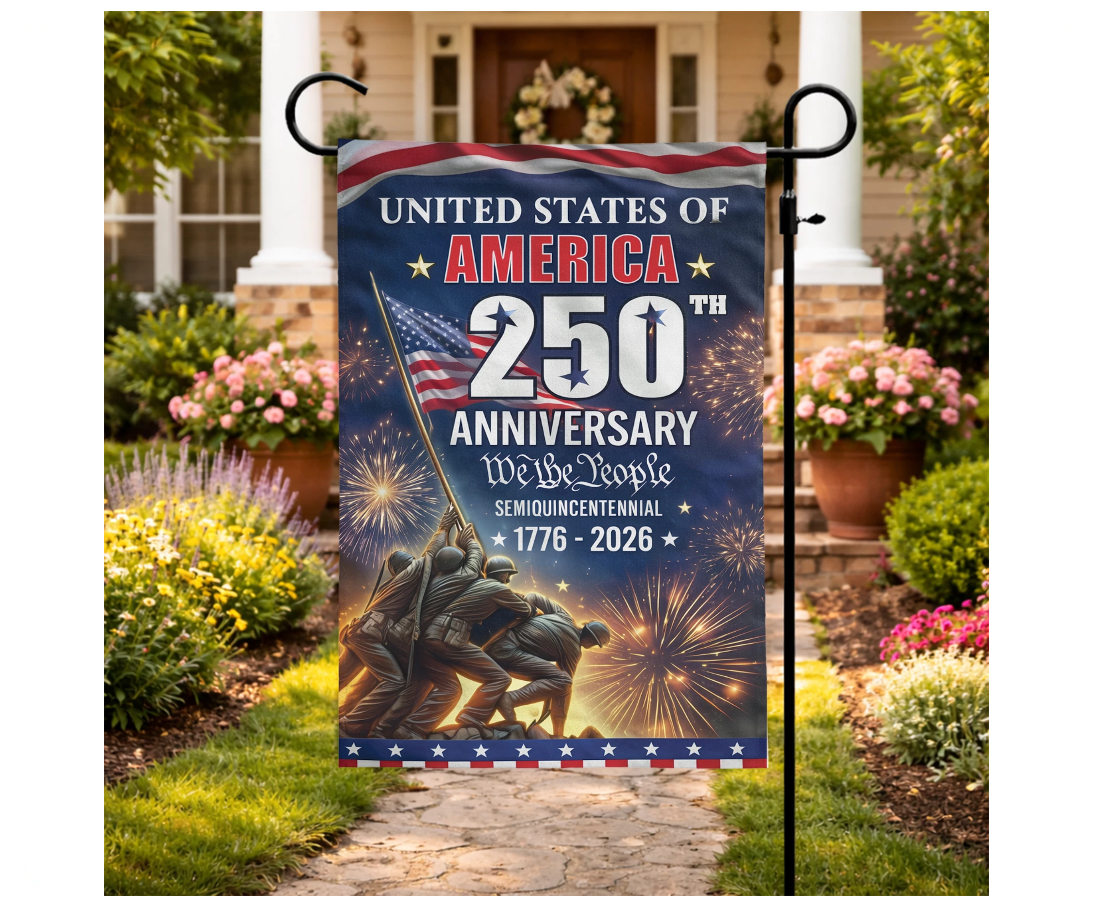 Usa 250 Years Anniversary Independence Flag 1776-2026 America Patriotic ...