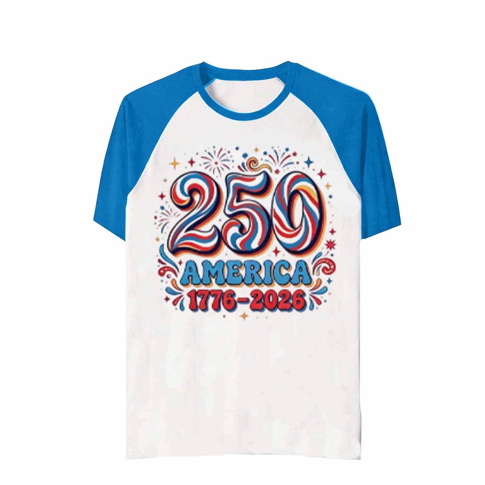 Usa 250th Anniversary Shirt Lightweight Boys Short Sleeve Tee For ...