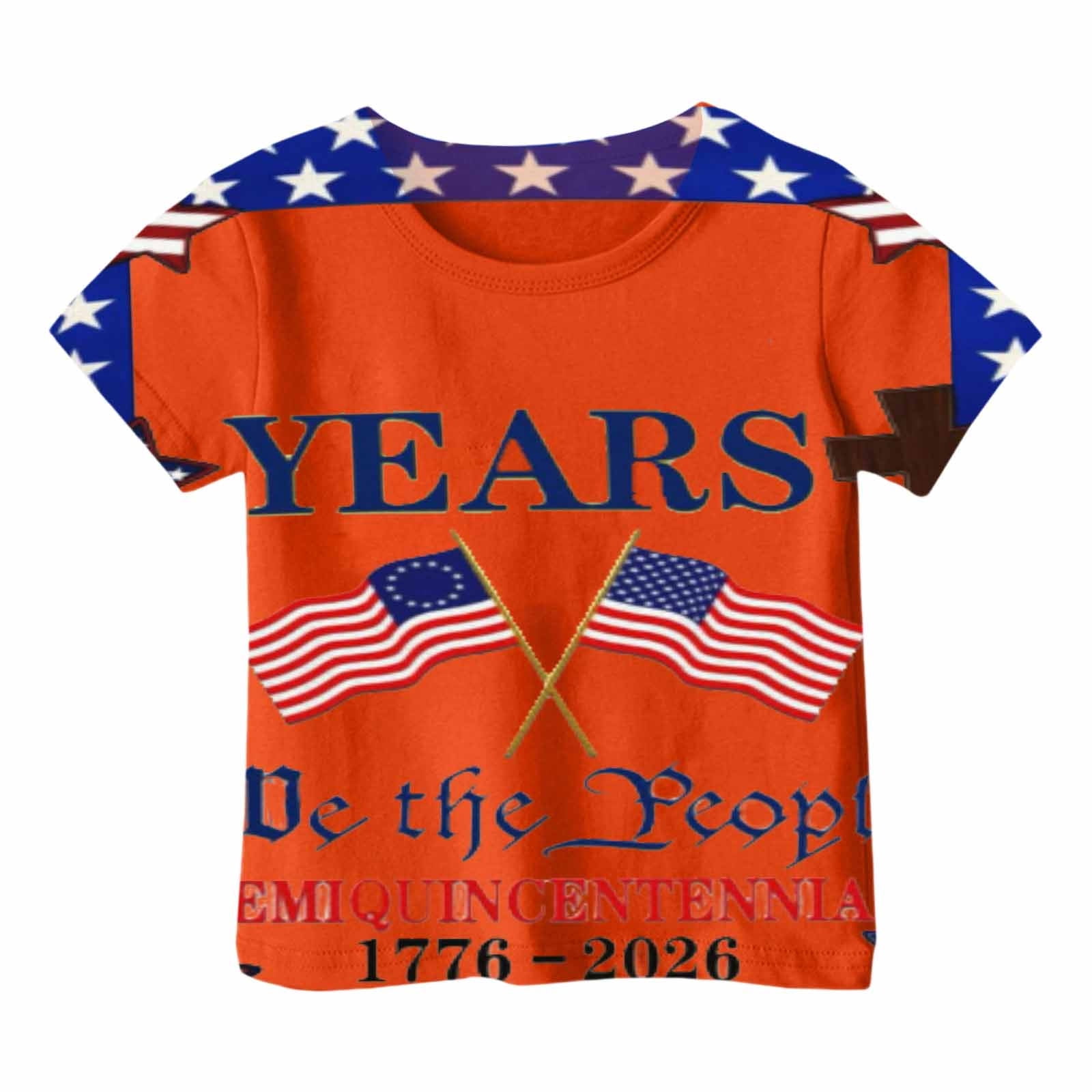 Usa 250th Anniversary Shirt Lightweight Boys Short Sleeve Top For ...