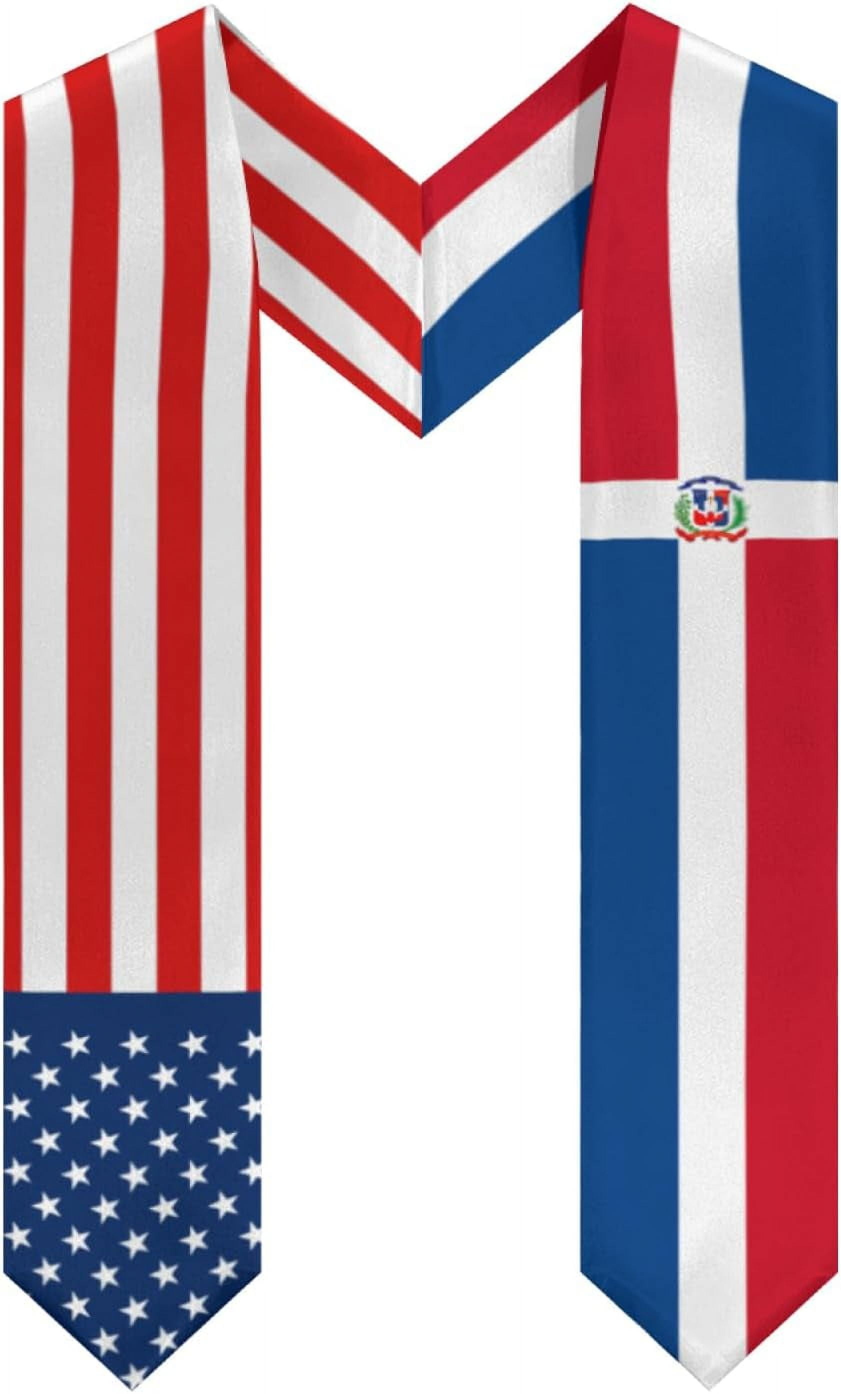Usa American America And Dominican Republic Dominican Graduation Sash ...