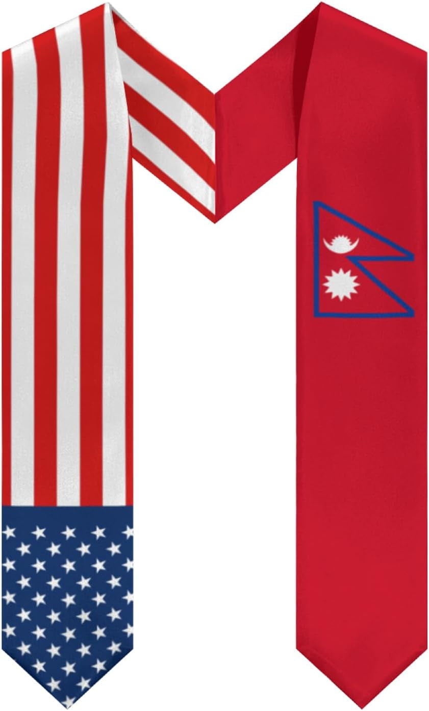 Usa American America And Nepal Nepali Nepalese Graduation Sash Class Of ...