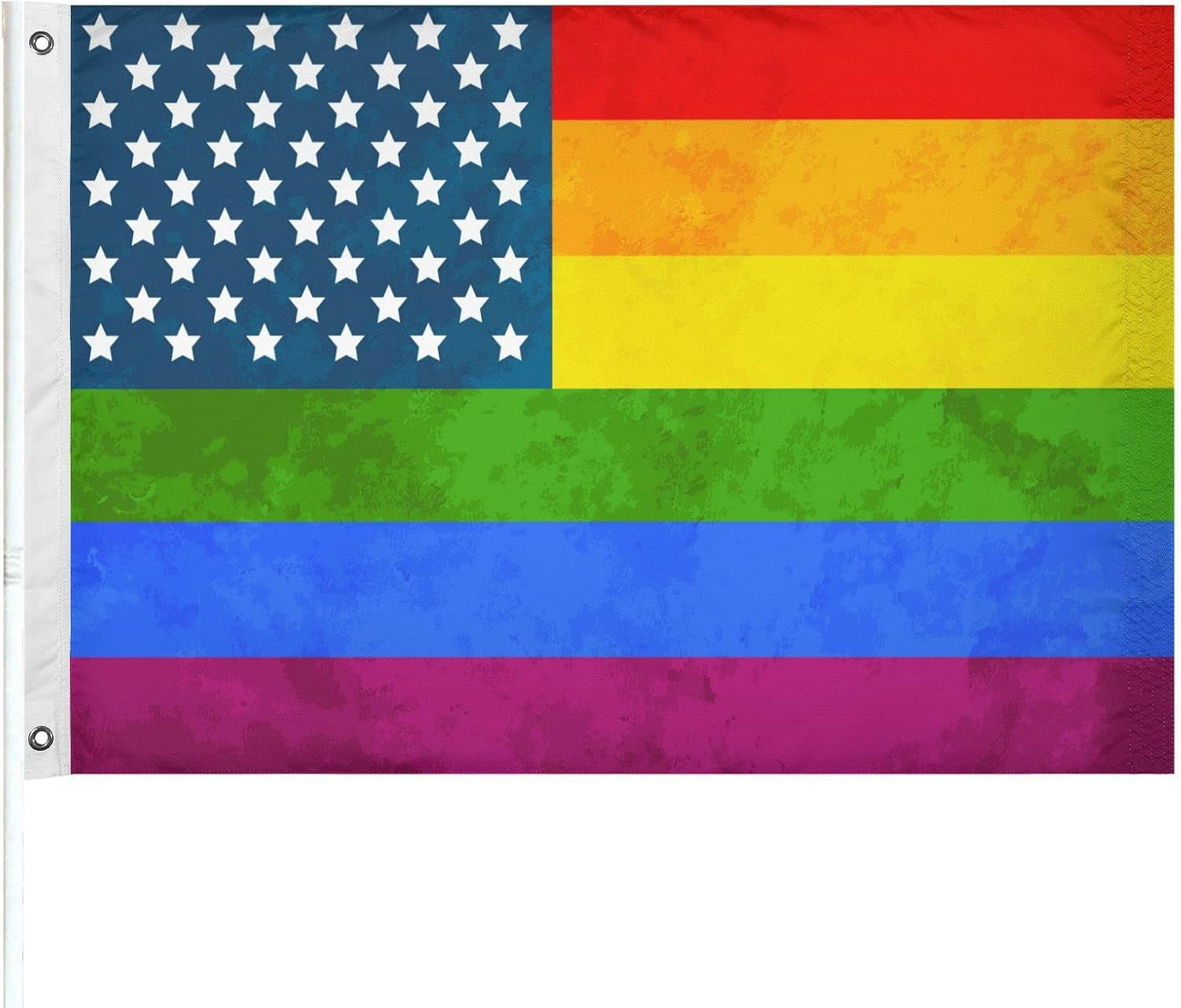 Usa American Flag Outdoor Rainbow Flag Garden Flag for Outside Funny ...