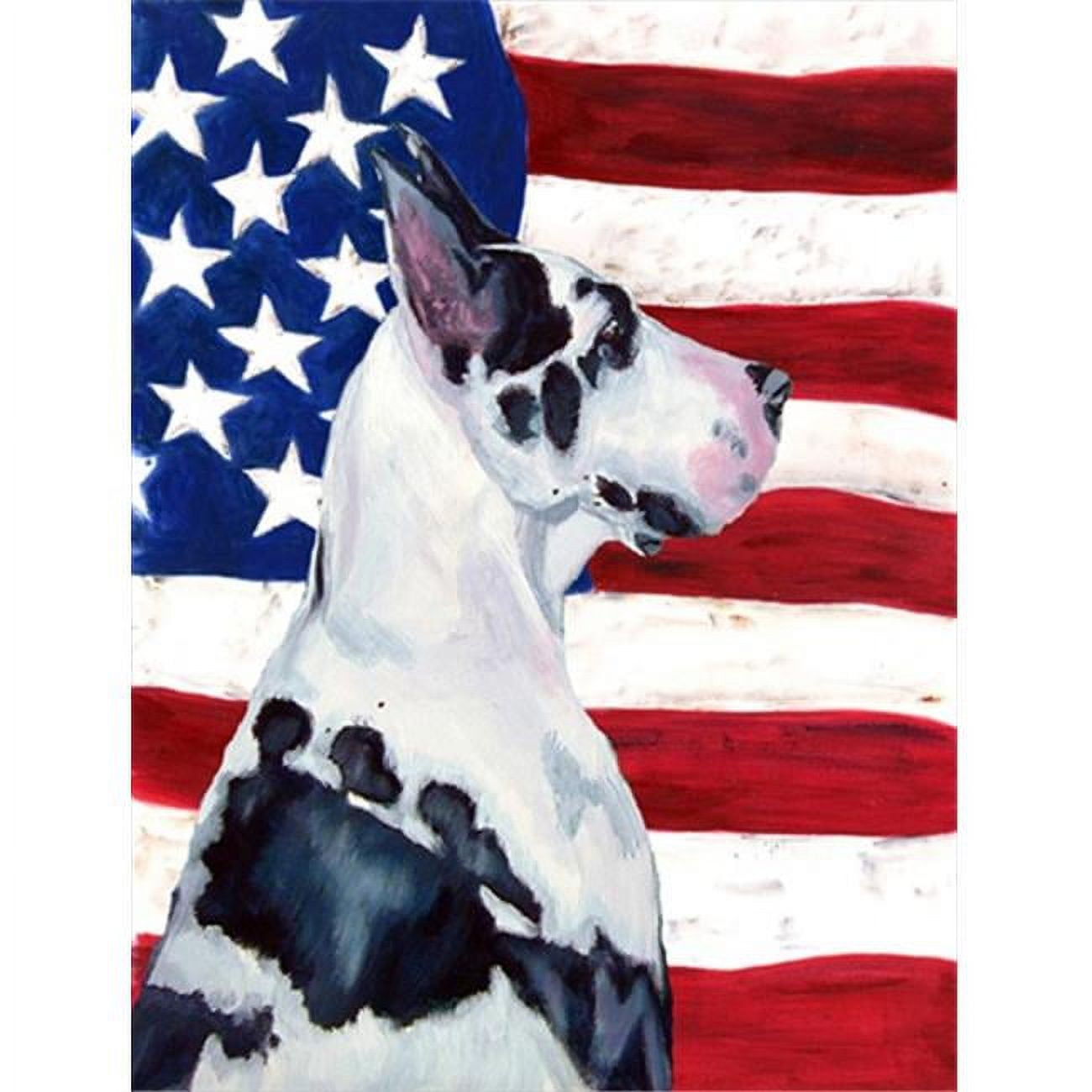 Usa American Flag With Great Dane Flag Canvas- House Size - Walmart.com