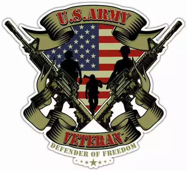 Usa Army Military Veteran Defender Freedom Car Stickerphone Decal Water ...