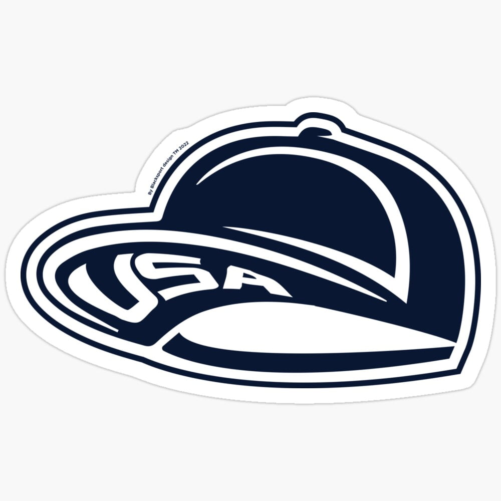 Usa Baseball Cap Sticker Phone Decal Water Bottle Stickers Car Decals ...