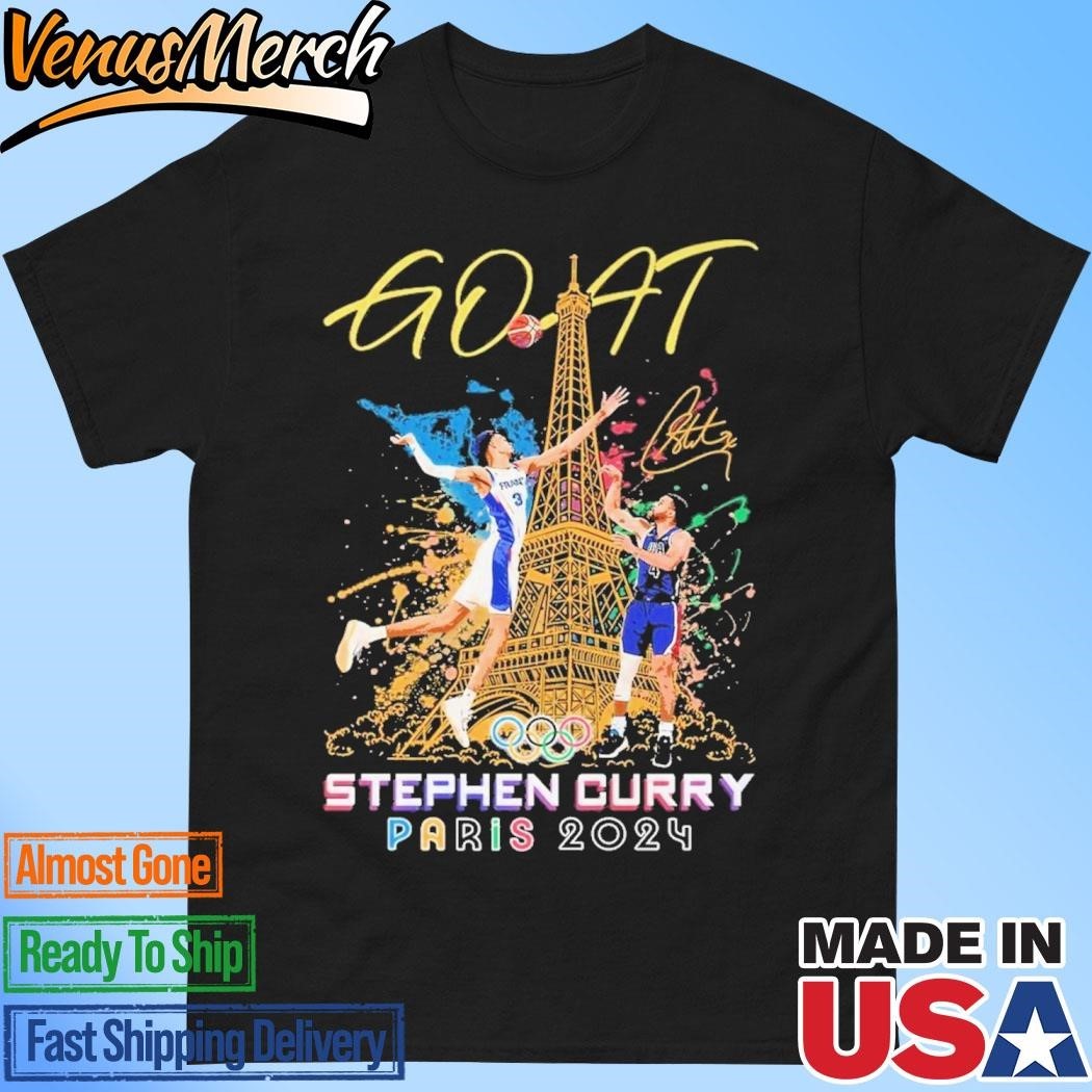 Usa Basketball Player Stephen Curry 2024 The Goat Olympic Shirt ...