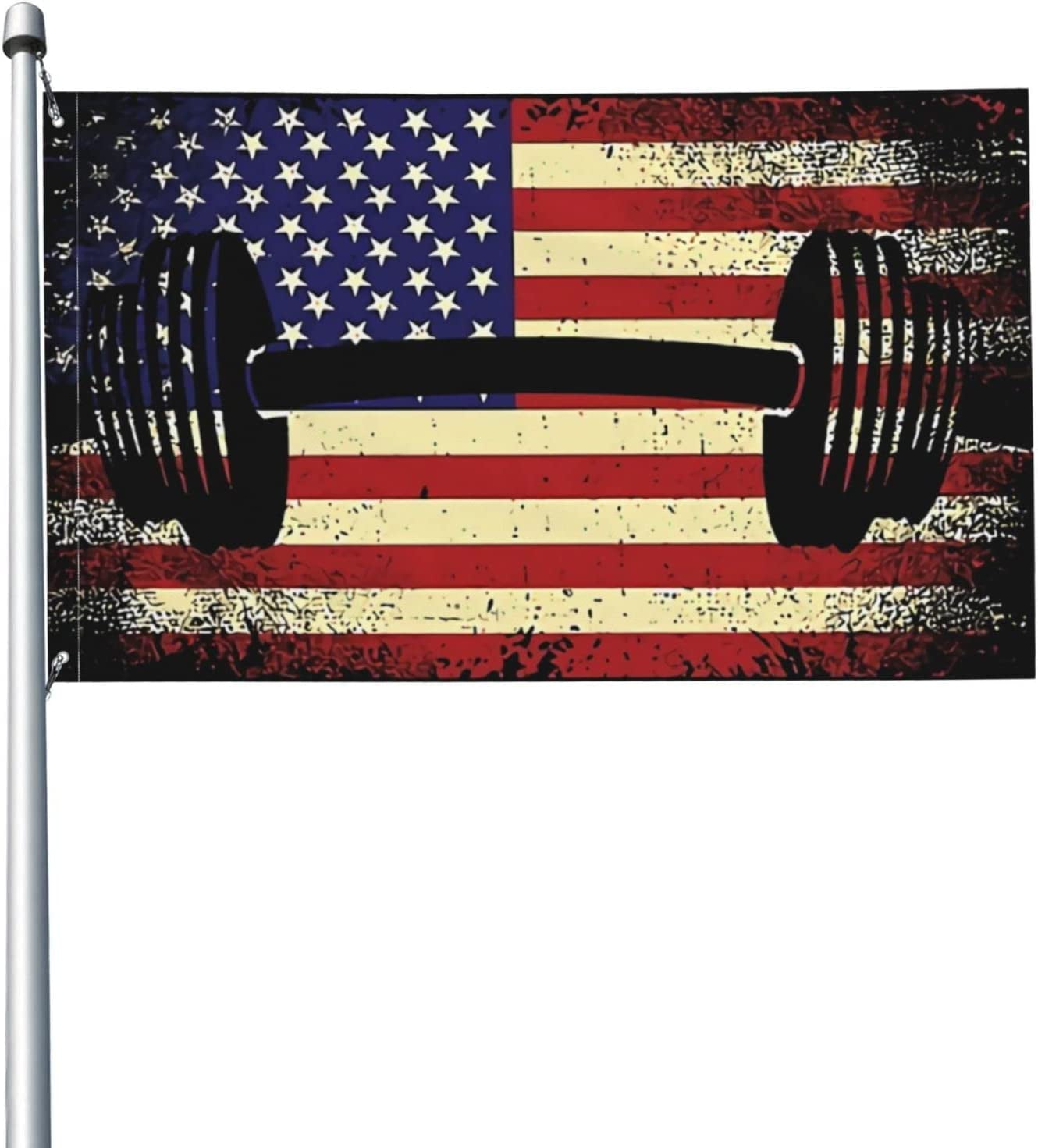 Usa Bodybuilding Weightlifter Garden Flag 3x5 Ft Decor Outdoor Banner ...