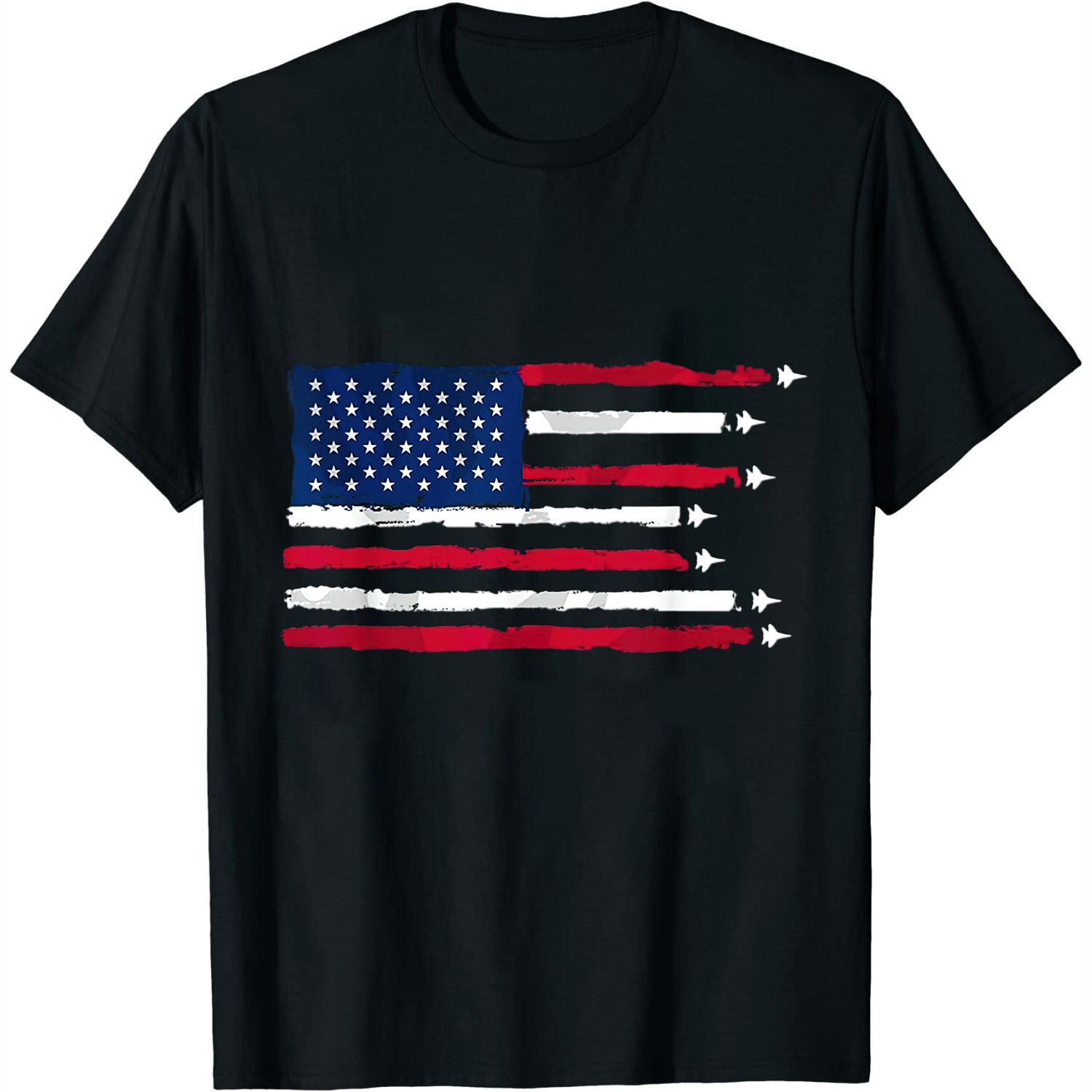 Usa Flag Fighter Jets 4Th Of July Patriotic For & Breathable Women's ...