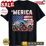 Usa Flag Merica Monster Truck 4Th Of July Men - Walmart.com