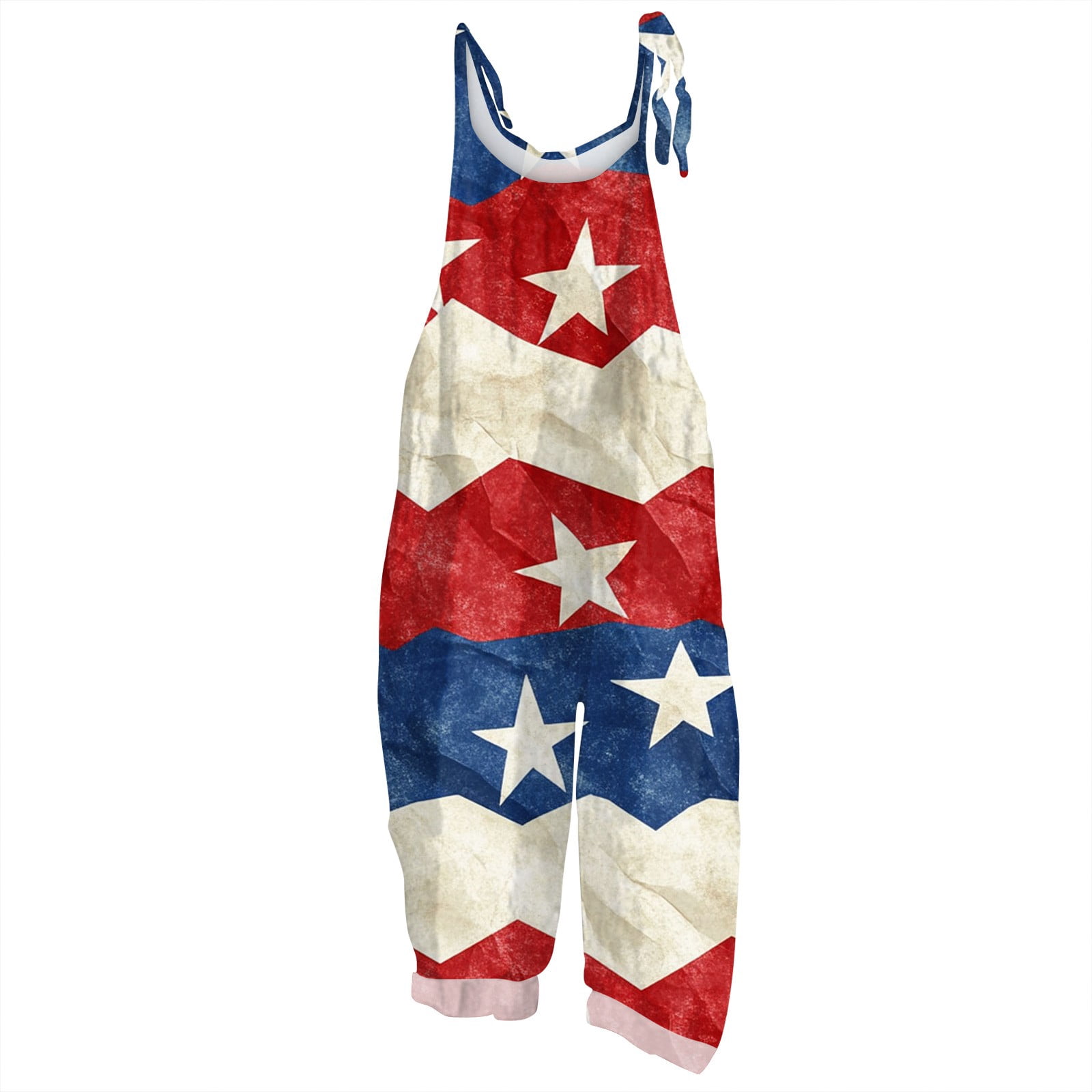 Usa Flag Shirt Women Independence Day Jumpsuits Spaghetti Strap Summer ...