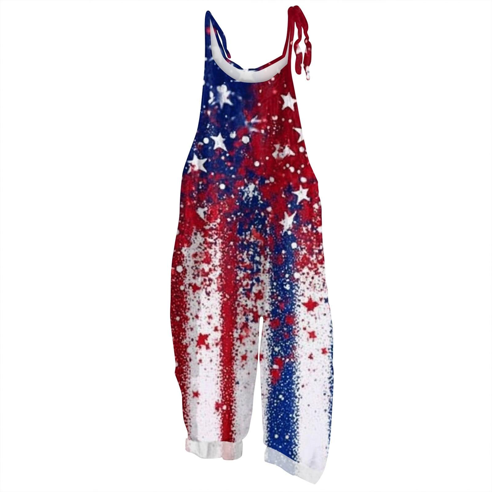 Usa Flag Shirt for Women 4th Of July Jumpsuit Square-Neck Jumpsuits ...