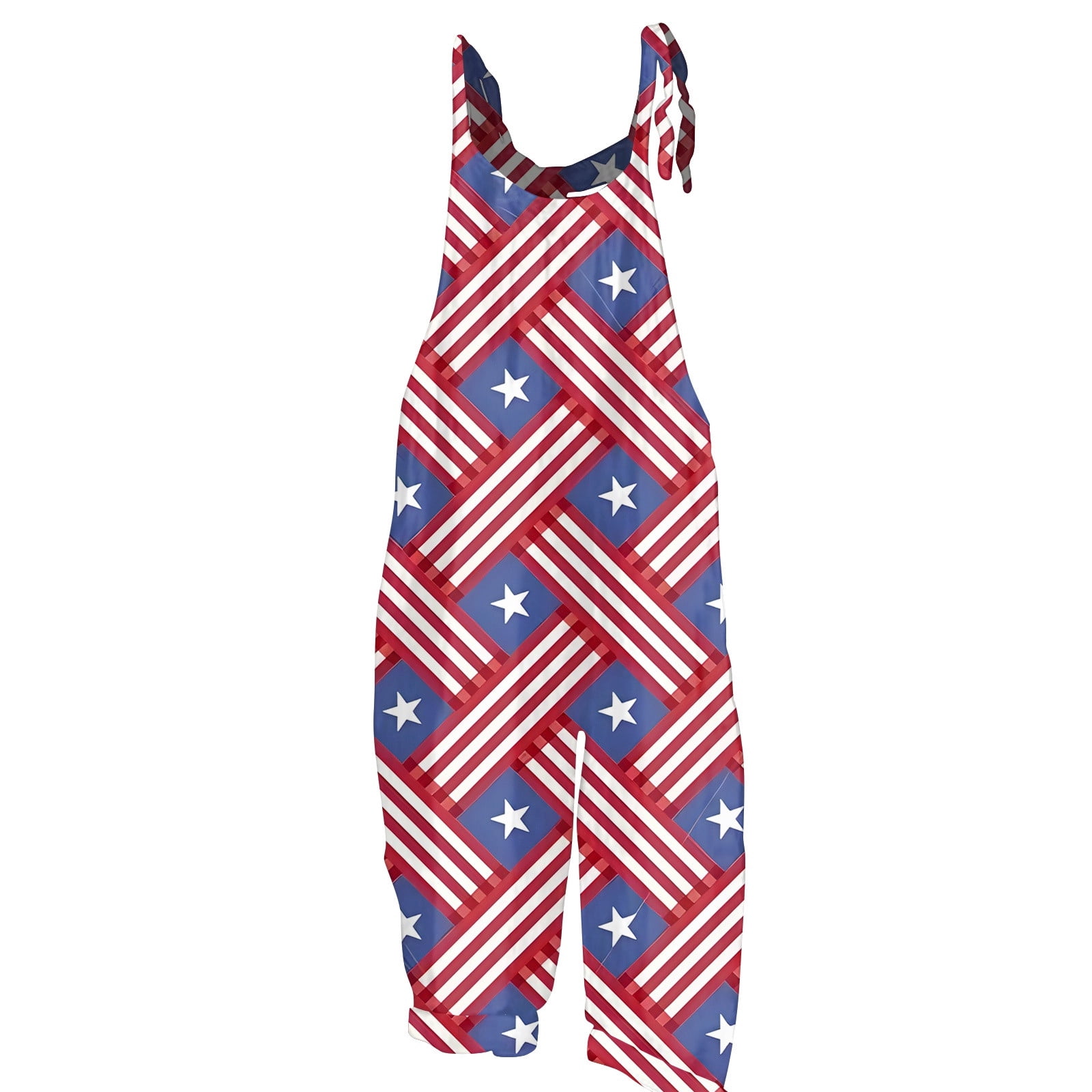 Usa Flag Shirts for Women 4th Of July Summer Pants Wide Leg Jumpsuits ...